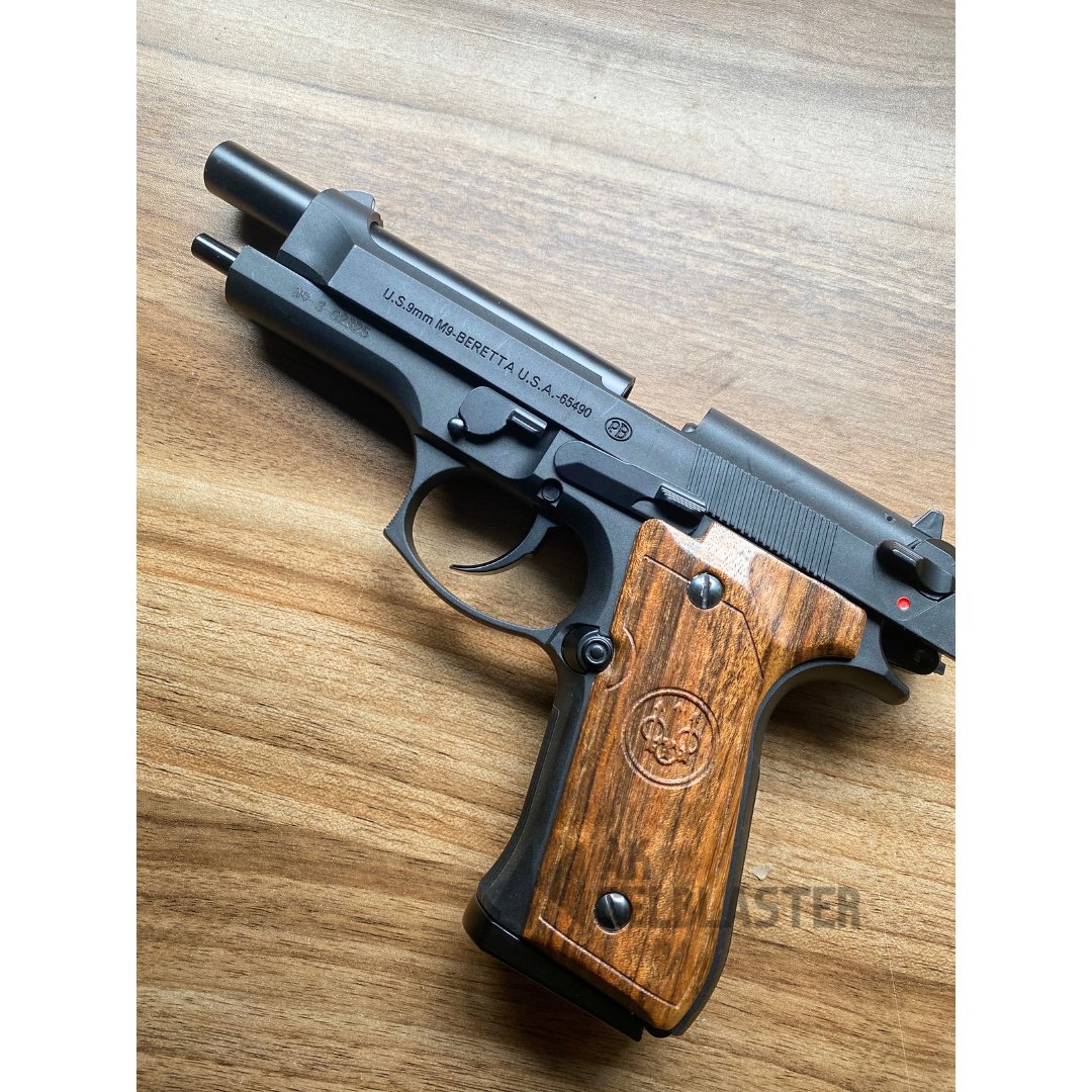 Real Wood Beretta 92F Gel Blaster Pistol – AKgelblaster